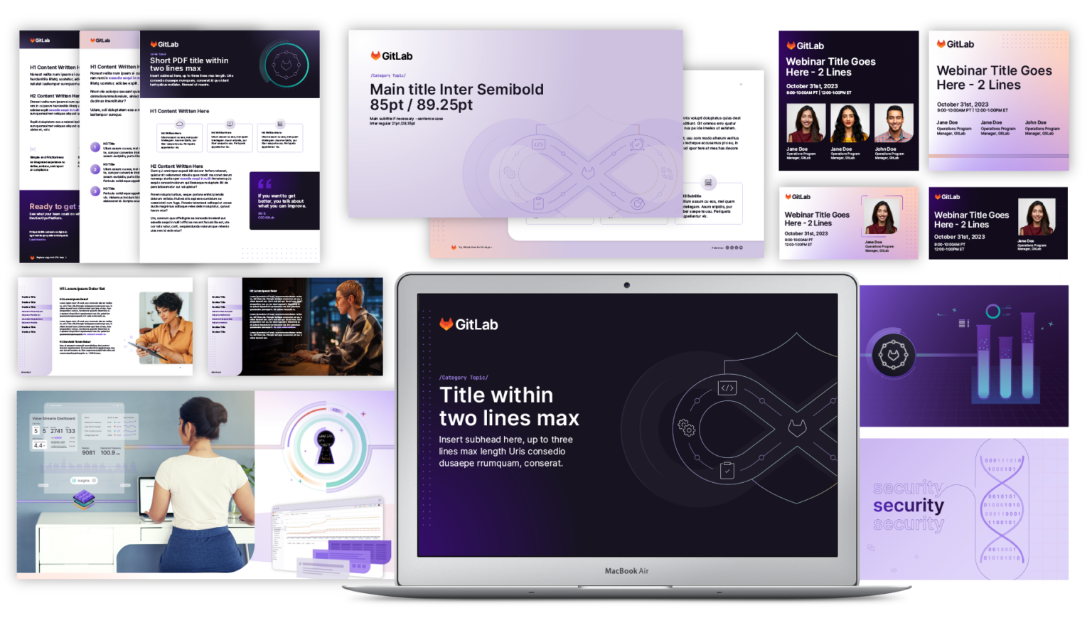 GitLab | Refreshed B2B marketing collateral for DevOps materials
